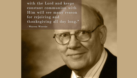 Dr. Warren Wiersbe, breathed his last breath in his earthly body ...