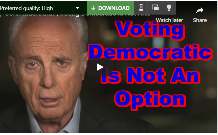Voting Democratic Is Not An Option - Hướng Đi Ministries